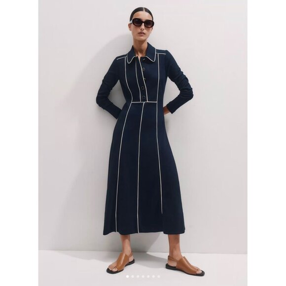ME+EM | Dresses | Meem Travel Tailoring Contrast Midi Dress Nwt Us8 495 ...